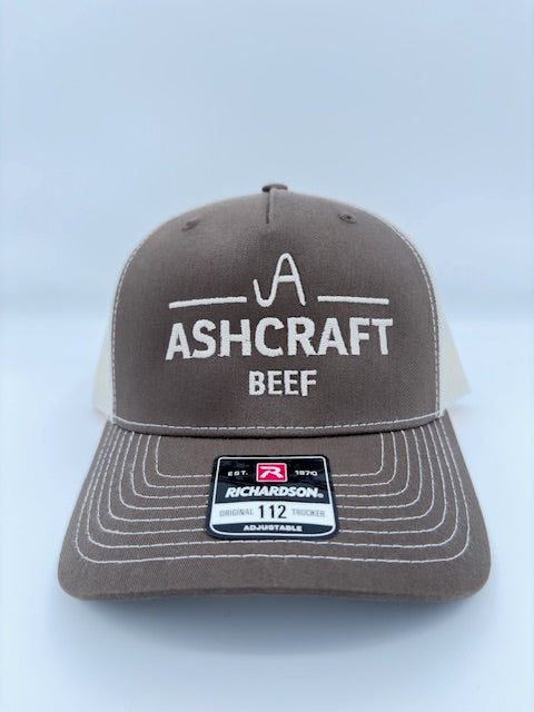 Hat - Men's Cap W/Square Logo; Chocolate Chip/Birch – Ashcraft Beef
